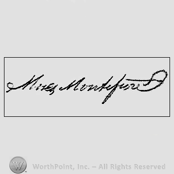 Mark with Signature: Moses Montefiore. | #607076