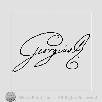 Mark with Signature: George III. | #607082