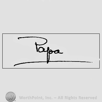 Mark with Signature: Ernest Hemingway. | #607094