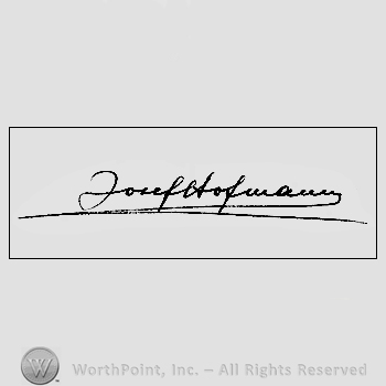 Mark with Signature: Josef Hofmann. | #607098