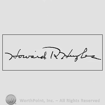 Mark with Signature: Howard Hughes. | #607106