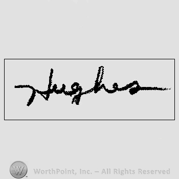 Mark with Signature: Howard Hughes. | #607108