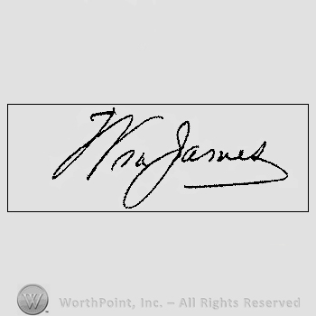 Mark with Signature: William James. | #607111