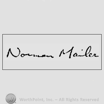 Mark with Signature: Norman Mailer. | #607150