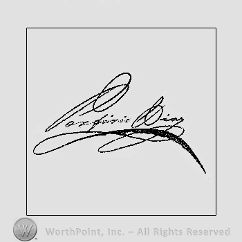 Mark with Signature: Porfirio Diaz. | #607157