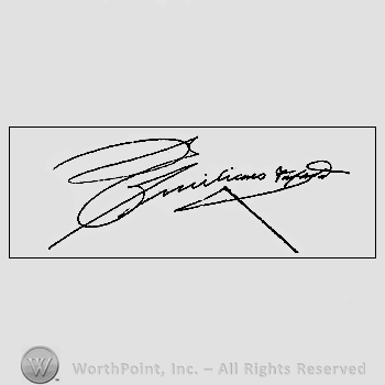 Mark with Signature: Emiliano Zapata. | #607160