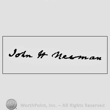Mark with Signature: John Hay Newman. | #607170