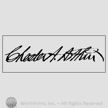 Mark with Signature: Chester A. Arthur. | #607187