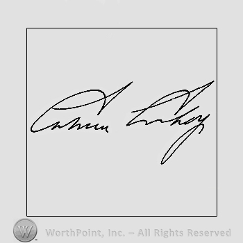 Mark with Signature: Calvin Coolidge. | #607190