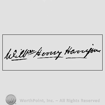 Mark with Signature: William Henry Harrison. | #607204