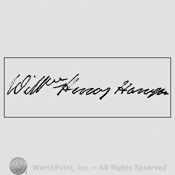 Mark with Signature: William Henry Harrison. | #607205