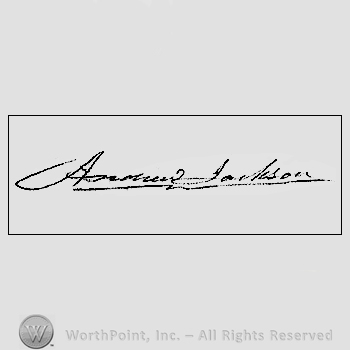 Mark with Signature: Andrew Jackson. | #607207