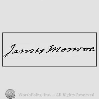 Mark with Signature: James Monroe. | #607226