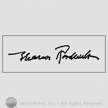 Mark with Signature: Eleanor Roosevelt. | #607234
