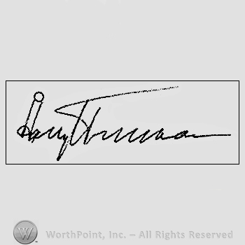 Mark with Signature: Harry S. Truman. | #607241