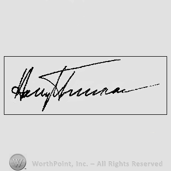 Mark with Signature: Harry S. Truman. | #607242