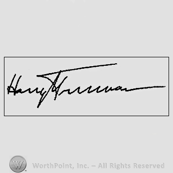 Mark with Signature: Harry S. Truman. | #607243