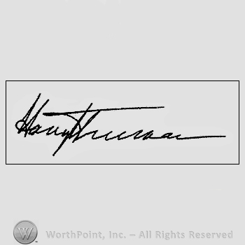Mark with Signature: Harry S. Truman. | #607244
