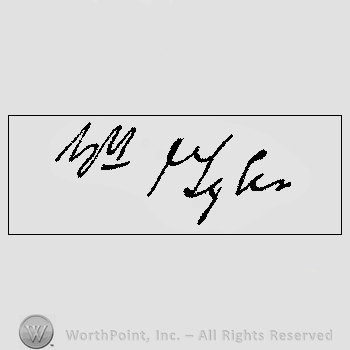 Mark with Signature: John Tyler. | #607245