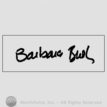 Mark with Signature: Barbara Bush. | #607259