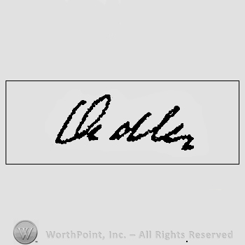 Mark with Signature: Alfred Adler. | #607261