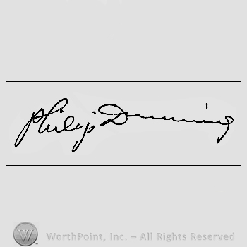 Mark with Signature: Philip Dunning. | #607274