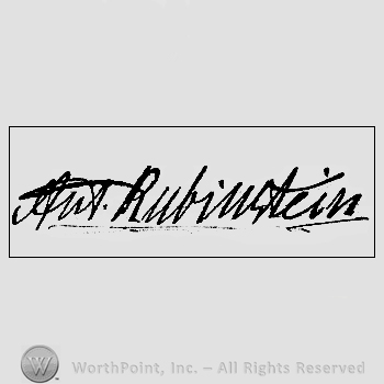 Mark with Signature: Anton Rubinstein. | #607283