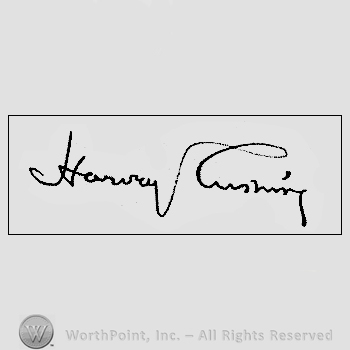 Mark with Signature: Harvey Cushing. | #607293