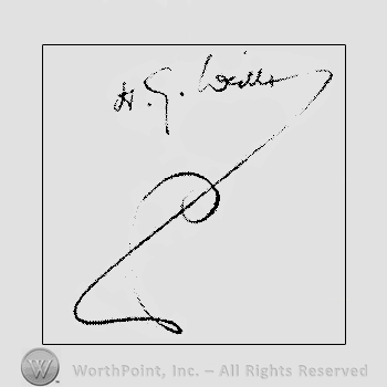 Mark with Signature: Herbert George Wells. | #607296