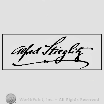 Mark with Signature: Alfred Stieglitz. | #607305