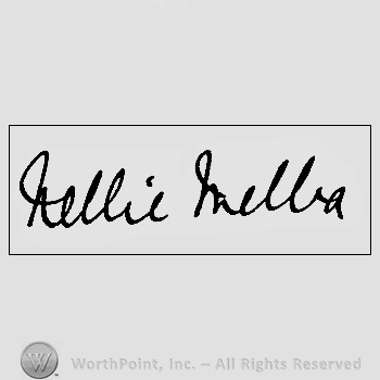 Mark with Signature: Nellie Melba. | #607315