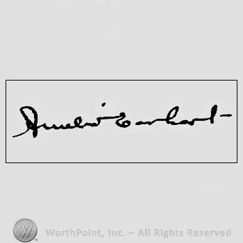 Mark with Signature: Amelia Earhart. | #607330