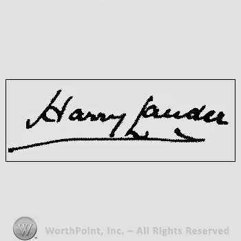 Mark with Signature: Harry Lauder. | #607344