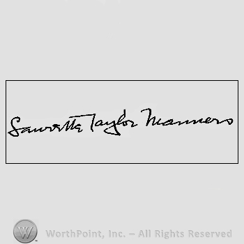 Mark with Signature: Laurette Taylor Manners. | #607359