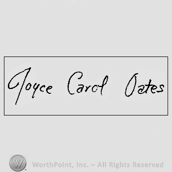 Mark with Signature: Joyce Carol Oates. | #607362