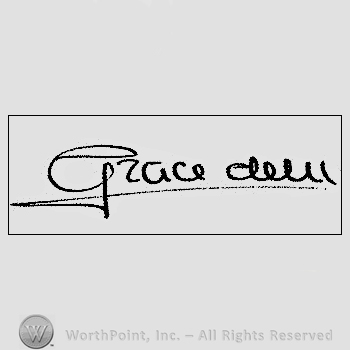 Mark with Signature: Grace Kelly. | #607369