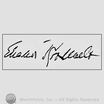 Mark with Signature: Eleanor Roosevelt. | #607373