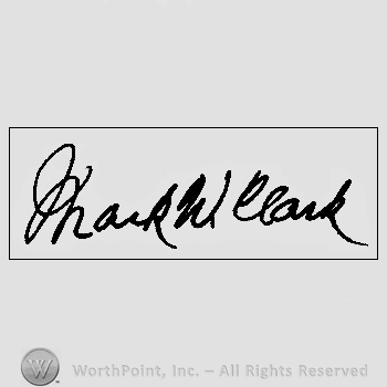 Mark with Signature: Mark W. Clark. | #607374