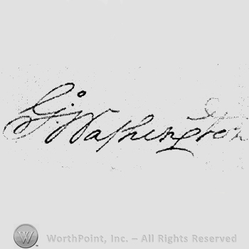 Mark with Signature: George Washington. | #607750