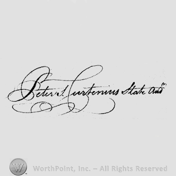 Mark with Signature: Peter T. Curtenius. | #607754