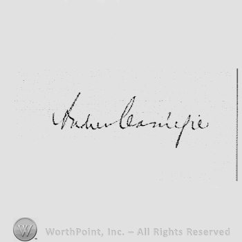 Mark with Signature: Andrew Carnegie. | #607780