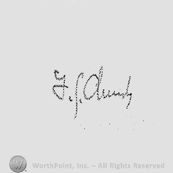 Mark with Signature: Frederick S. Church. | #607787