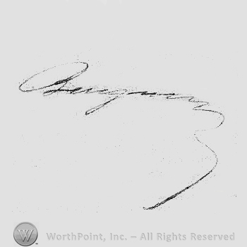 Mark with Signature: Judah Philip Benjamin. | #607790