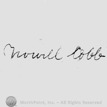 Mark with Signature: Howell Cobb. | #607797