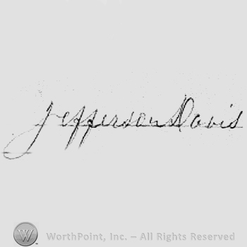 Mark with Signature: Jefferson Davis. | #607799