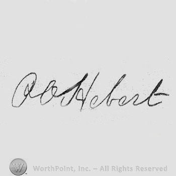 Mark with Signature: Paul O. Hebert. | #607806