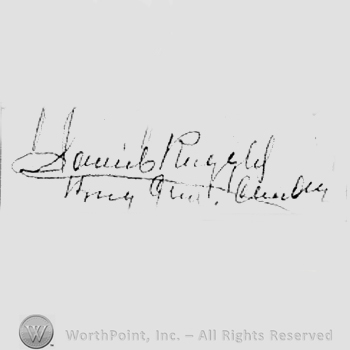 Mark with Signature: Daniel Ruggles. | #607817