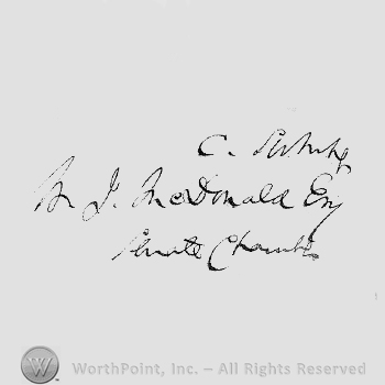 Mark with Signature: William John Macdonald. | #607826