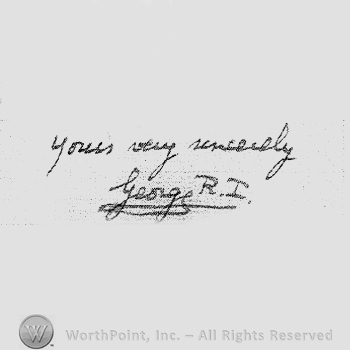 Mark with Signature: George VI. | #607842