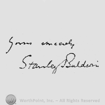 Mark with Signature: Stanley Baldwin. | #607856